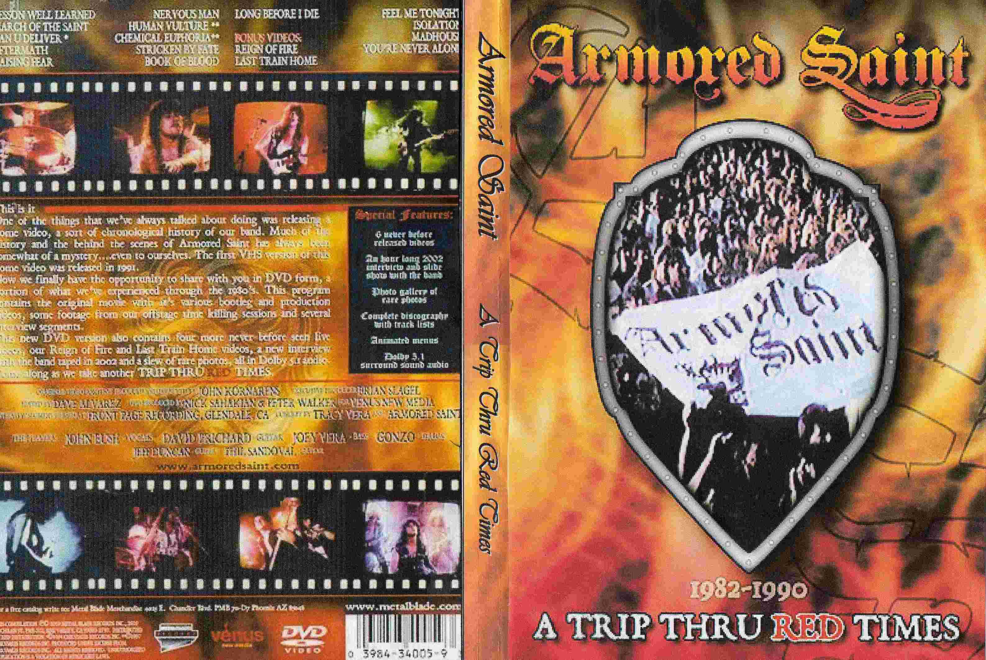 Armored Saint A Trip Thru The Red Times : Front | DVD Covers | Cover ...